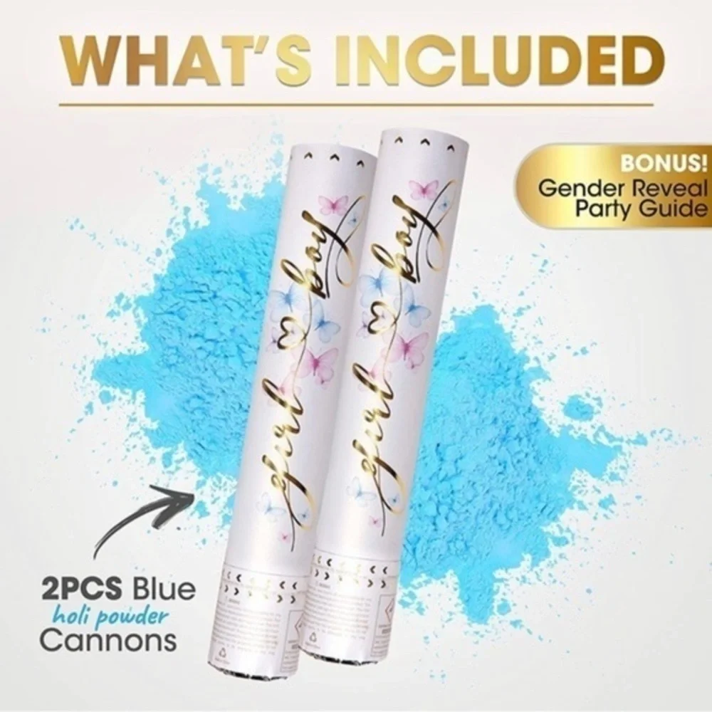 Other | Blue Gender Reveal Power Canon | Poshmark